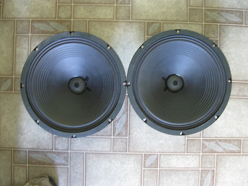 Eminence 12 inch Ribbed cone Speakers 4 ohm Pair 1980 | Reverb