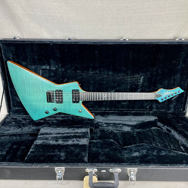 Chapman Ghost Fret 2016 Flame Blue Explorer w/ Original Hard | Reverb