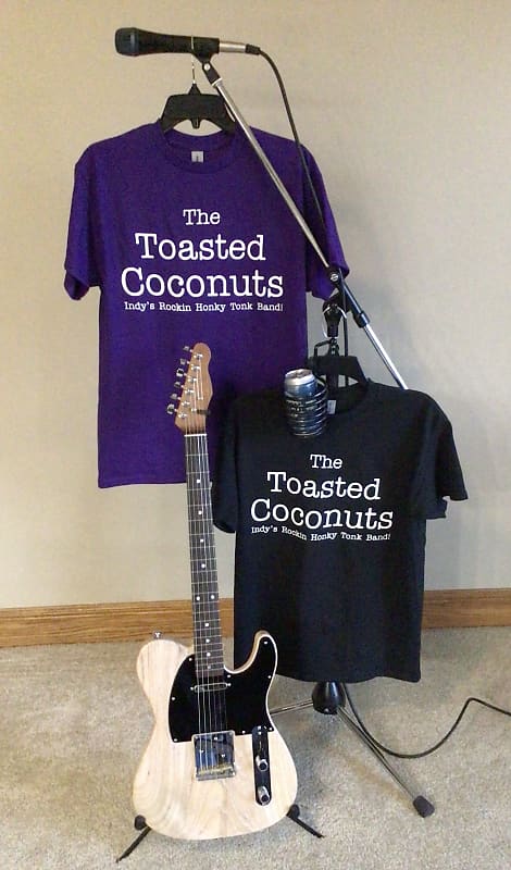 The Toasted Coconuts T Shirt “Indy’s Honky Tonk Band” Black | Reverb