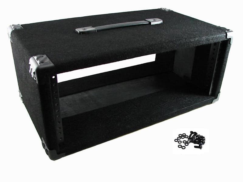 PROCRAFT 4U 12" Deep Rack Case in Black Carpet Wrap - Top | Reverb