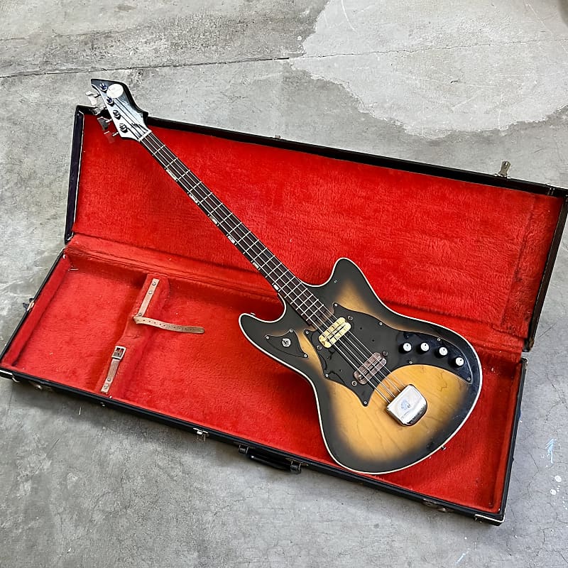 Kay TrueTone hollow body Bass guitar c 1960 Sunburst original | Reverb
