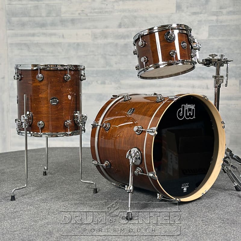 DW Performance 3pc Drum Set 20/12/14 Walnut Lacquer - DCP | Reverb