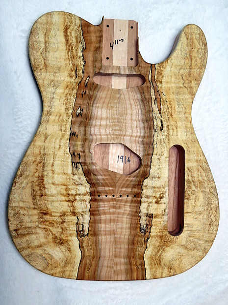 Spanish Cedar and Spruce \ Spalted Maple Top Telecaster Tele | Reverb
