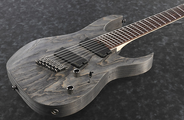 Ibanez RGIF7 IRON LABEL 7 String Fanned Fret EMG Mono Rail | Reverb