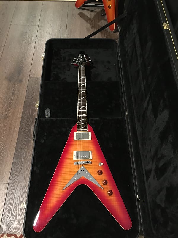Hamer Vector V 2011 Cherry Sunburst Flame | Reverb
