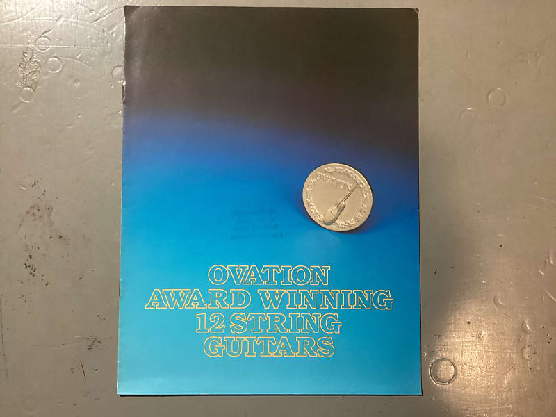 Ovation 12 String 1980 catalog dealer brochure | Reverb
