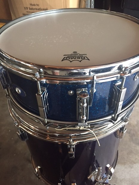 Leedy Snare Drum Frank Capp/Shelley Mann 1958 Blue sparkle | Reverb