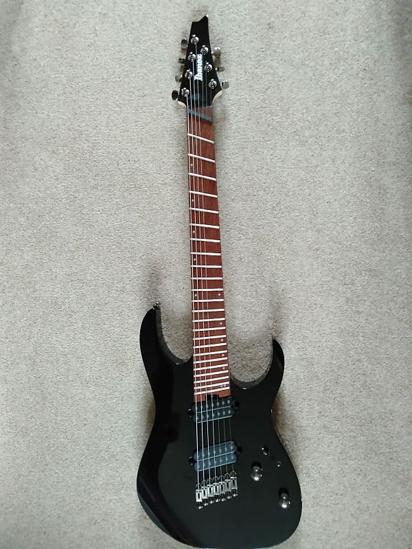 Ibanez RGMS7-BK Standard - Black | Reverb UK