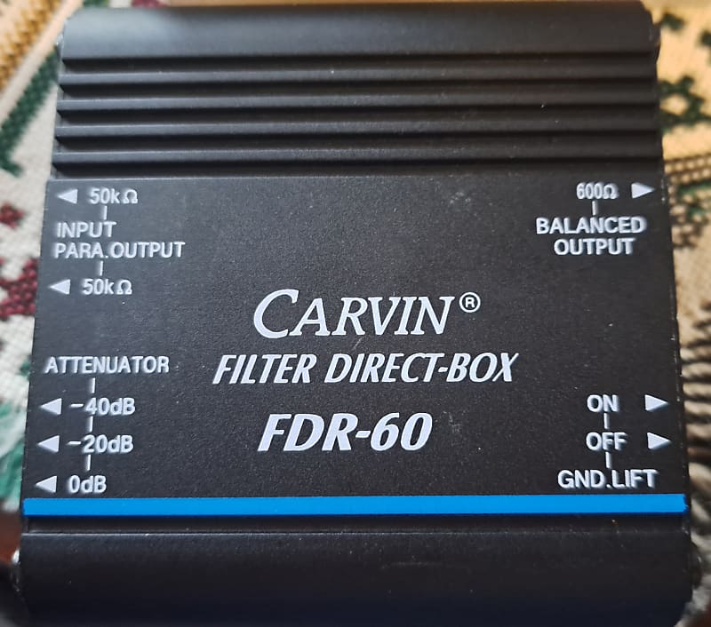 Carvin FDR-60 Filter Direct-Box - MINT | Reverb