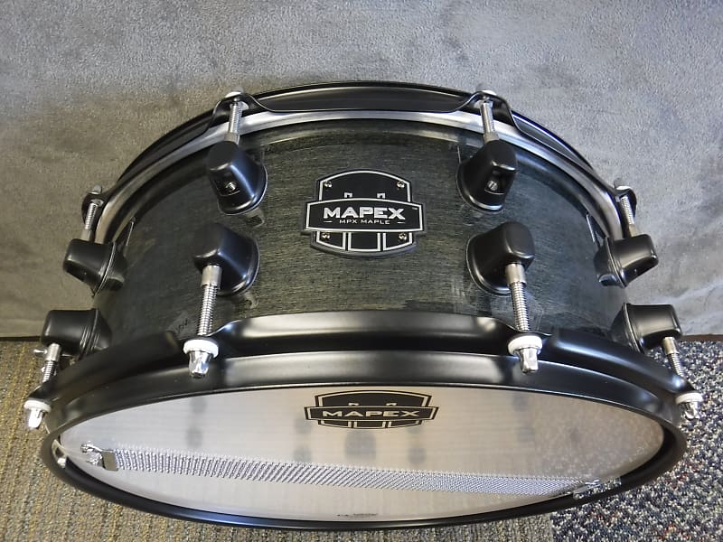 Mapex MPX Maple 14x5.5" Snare...Transparent Black with Black | Reverb