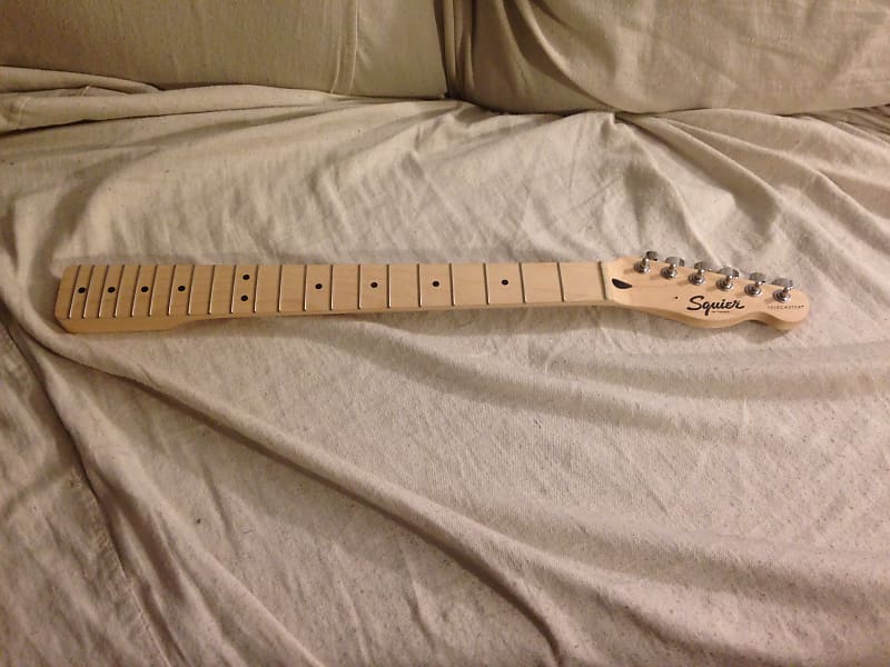 Squier Bullet Telecaster Neck with extra Fender String Trees | Reverb