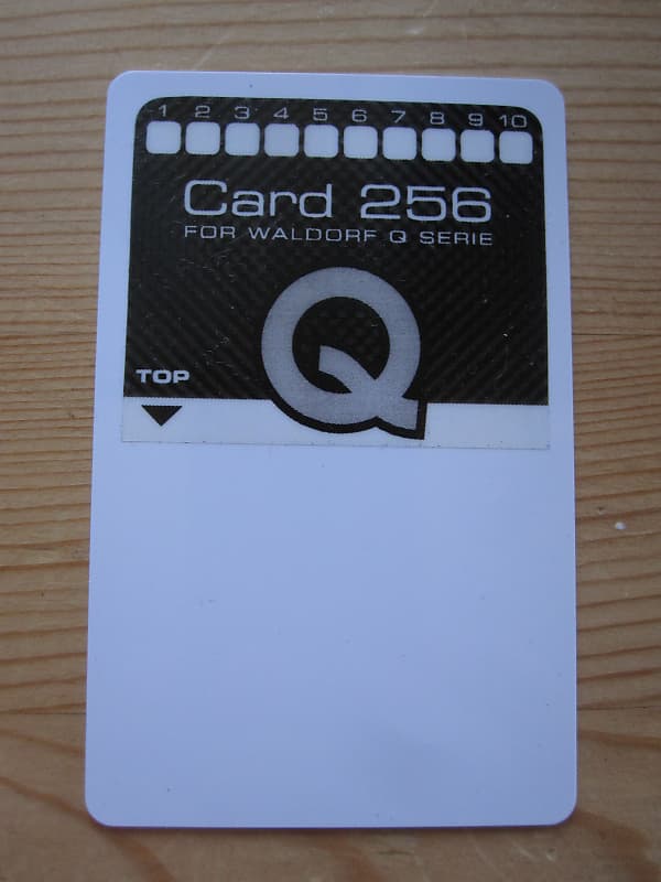 super rare Waldorf Q card memory patches synthesizer synth | Reverb