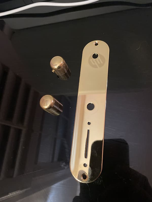 Gotoh Telecaster Control Plate And Knobs Gold | Reverb