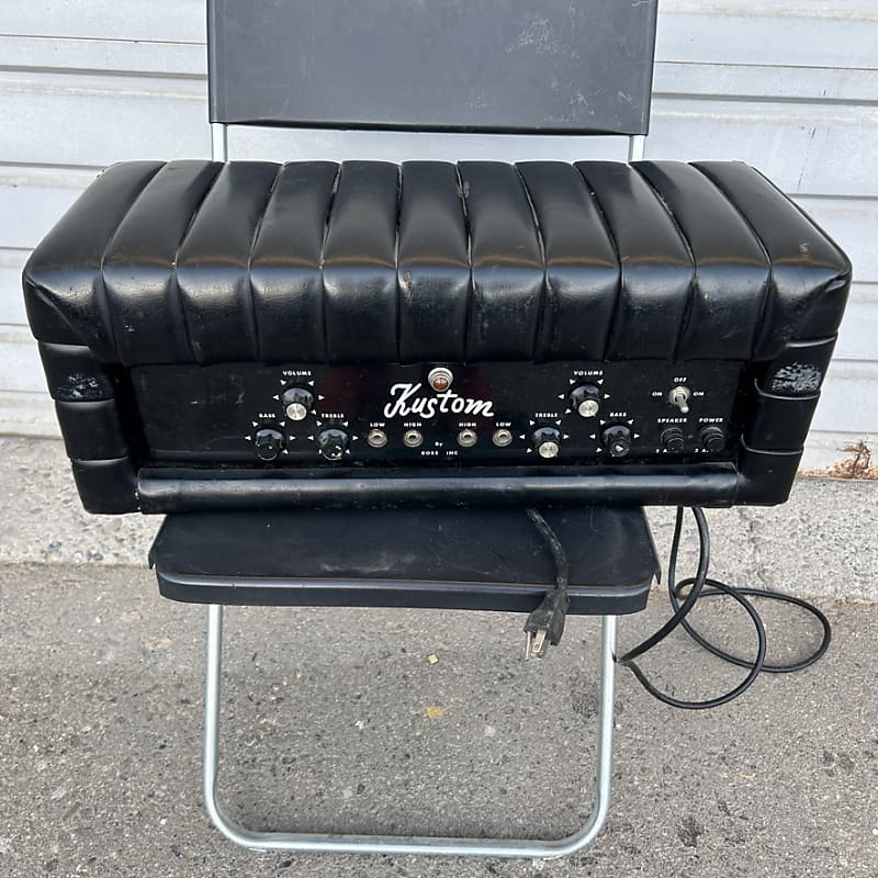 Vintage 1966 Kustom Black Tuck'n'Roll Guitar Amp Head | Reverb