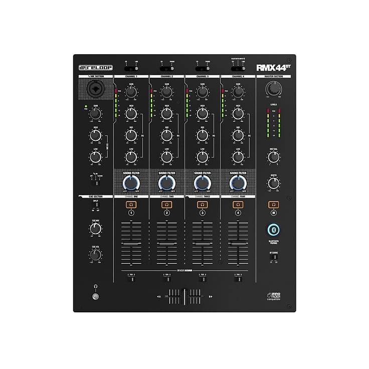 Reloop RMX-44-BT 4-channel Bluetooth DJ Mixer | Reverb