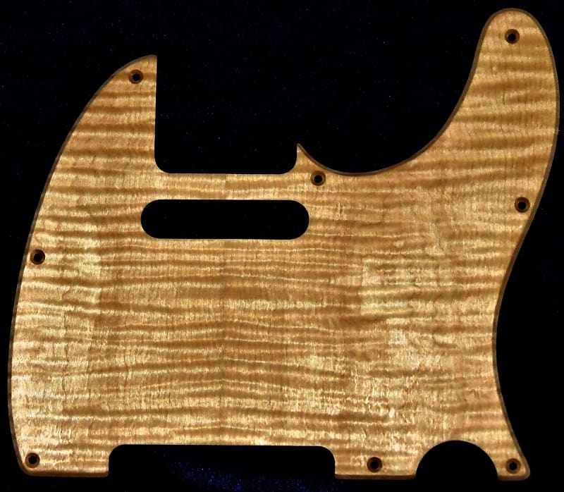 Flamed Maple Telecaster Style Solid Wood Pickguard Standard | Reverb