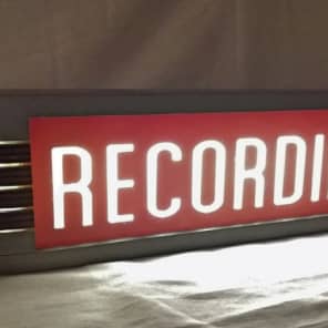 RECORDING Warning Light - Metallic/Red | Reverb