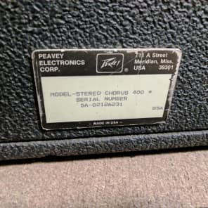 Peavey Stereo Chorus 400 2-12 Combo, Mid 80’s, 130w X 2, | Reverb