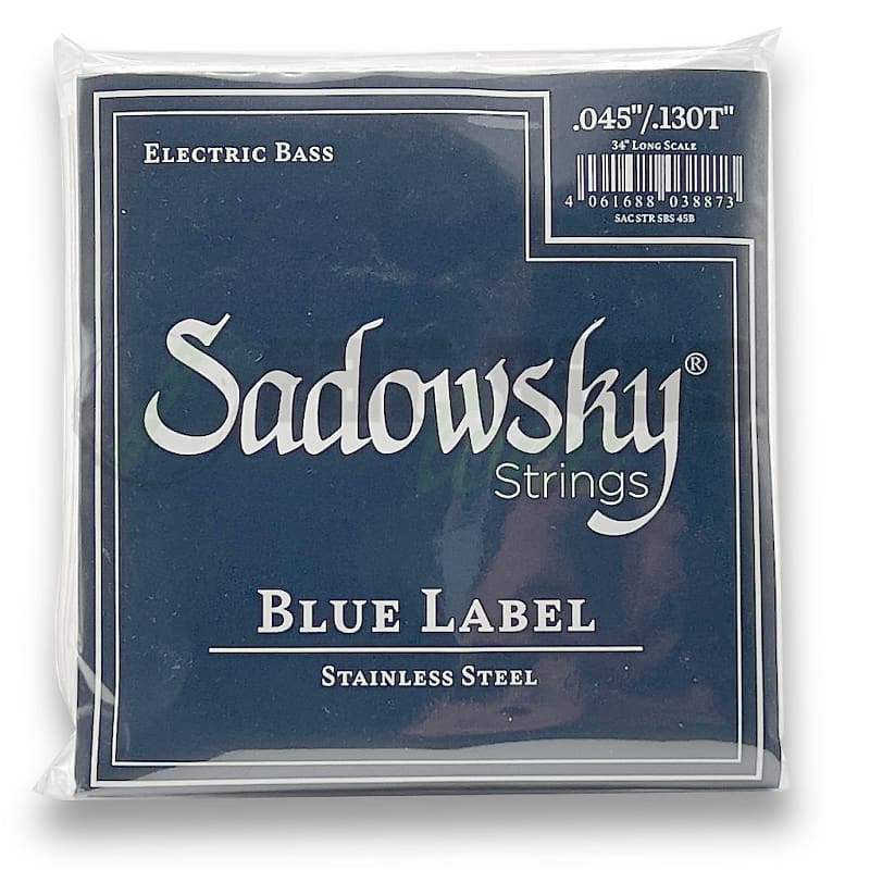 Sadowsky Blue Label 5-String Stainless Steel Bass Strings - | Reverb