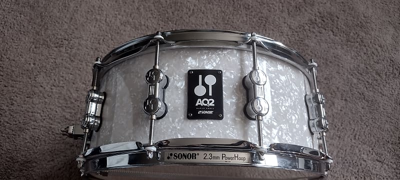 Sonor 14x6.5 Maple Aq2 - White Marine Pearl | Reverb