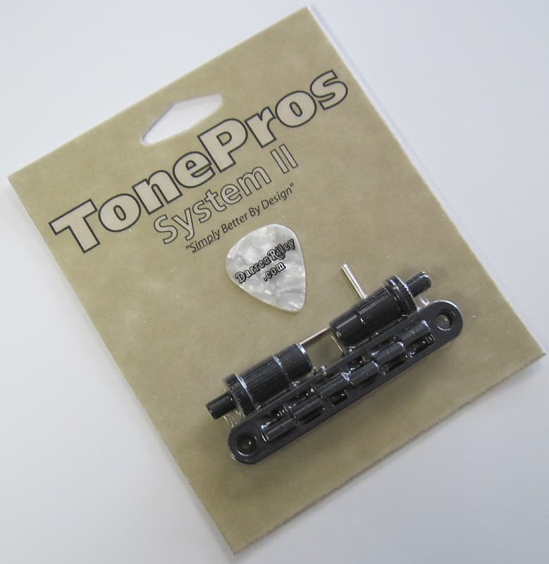 TonePros TPFA-B Metric Aluminum Tuneomatic with Brass Saddles | Reverb