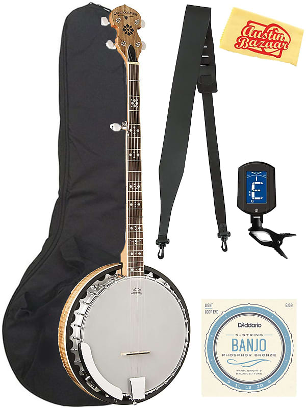 Oscar Schmidt OB5SP 5-String Banjo - Spalted Maple w/ Gig Bag | Reverb