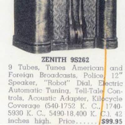 Zenith Radio 9s262 "Robot Dial" | Reverb