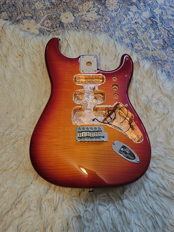 Fender Plus Top Stratocaster Body - Flamed Cherry Sunburst | Reverb