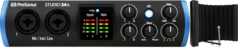 PreSonus Studio 24c USB-C Audio Interface Bundle with sE | Reverb