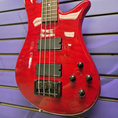 Spector NS 2000/4 1999-2003 neck-thru - Translucent Red | Reverb