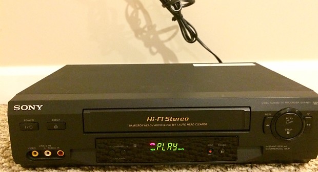 Sony Hi-Fi VCR SLV-N51 Late 90's Black | Reverb