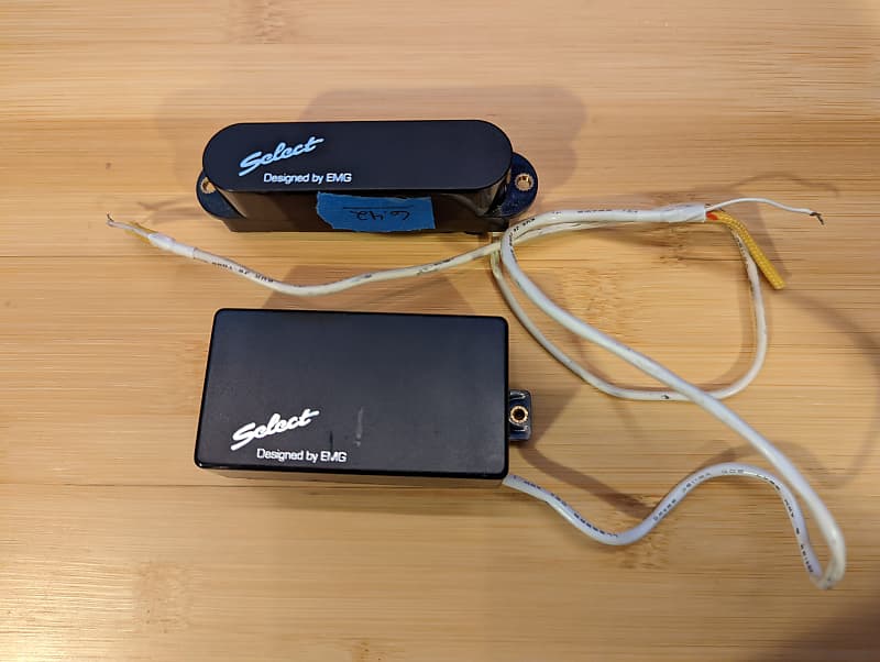 EMG "Select" (passive) pickups: 1H and 1S black | Reverb
