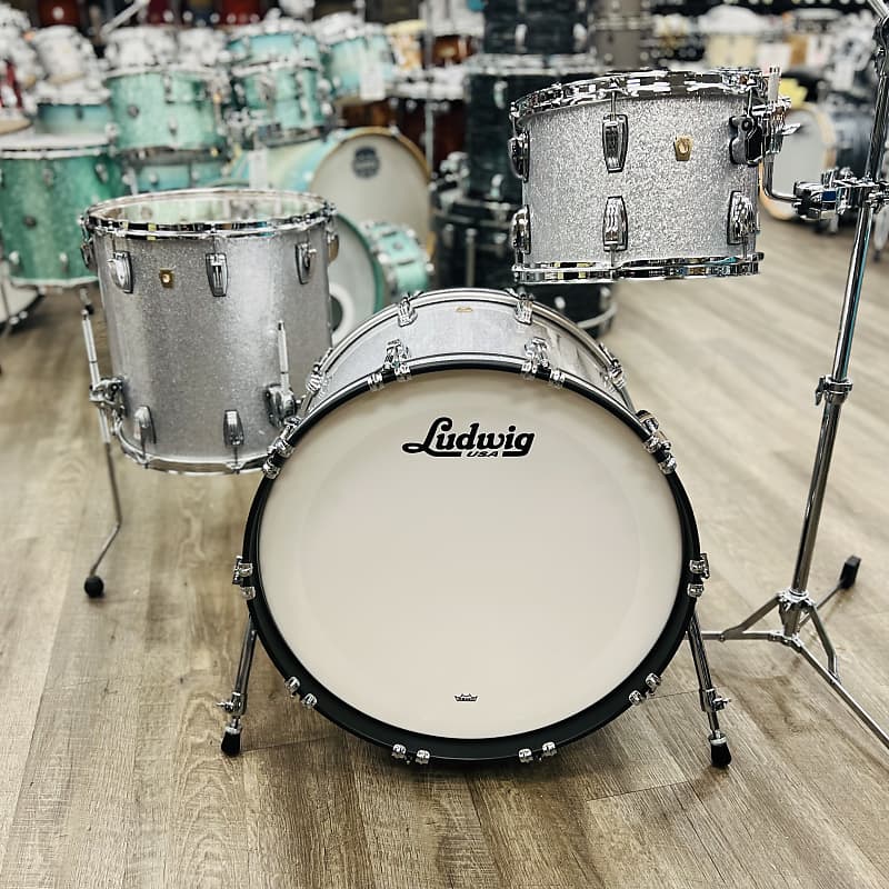 Ludwig Classic Maple FAB 3-Piece Shell Pack 13/16/22 (Silver | Reverb