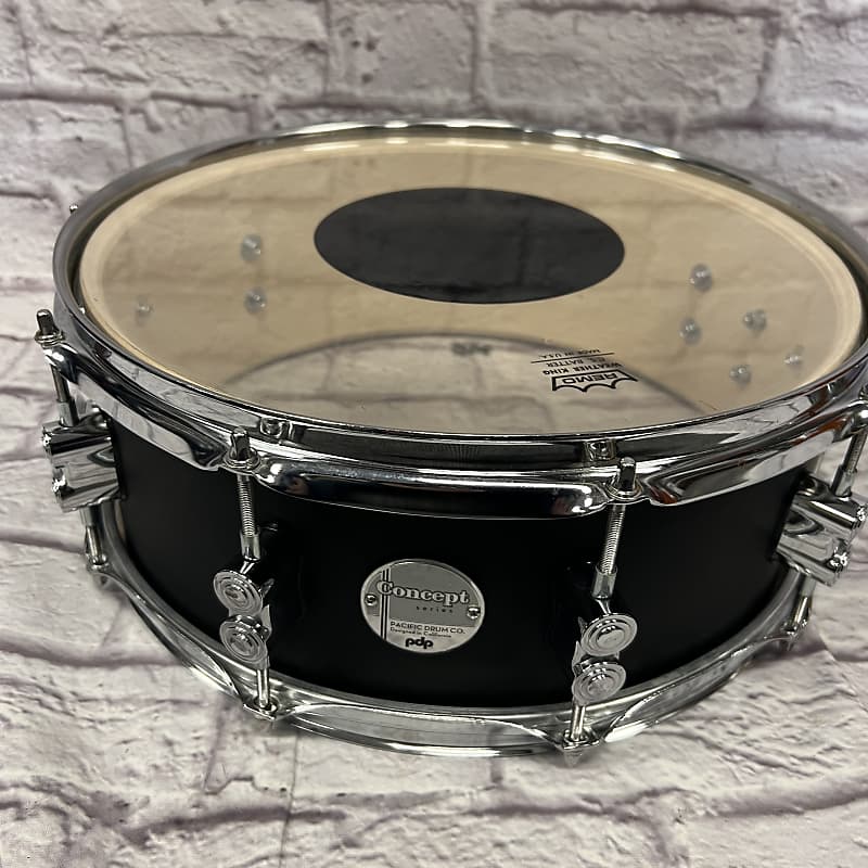 PDP Concept Series Matte Black 14x5 Snare | Reverb