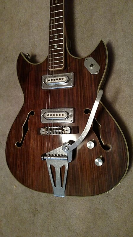 Rare Greco 920 hollow body thinline vintage guitar 60s Walnut | Reverb