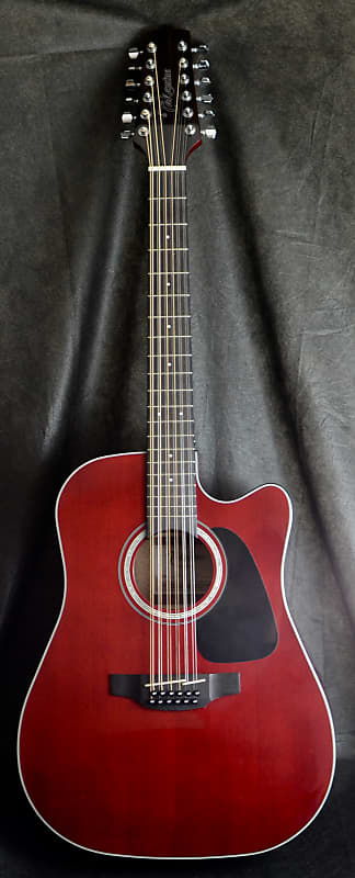 Takamine GD30CE12 12-String Acoustic/Electric Guitar Wine Red | Reverb