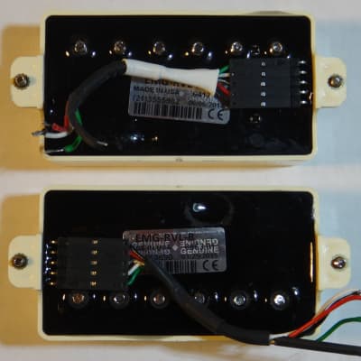 EMG Revelation REV Set passive humbuckers Ivory color | Reverb