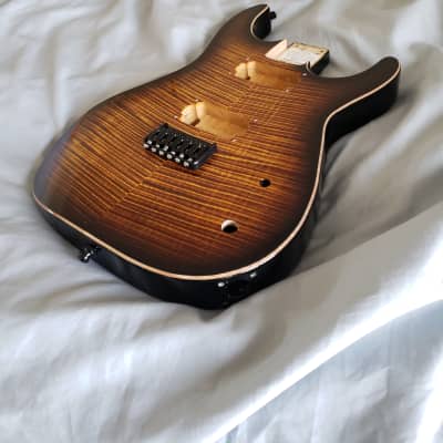 Warmoth Soloist Body Tiger's Eye | Reverb