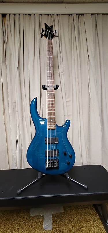 Dean 4-String Bass Guitar Trans Blue | Reverb