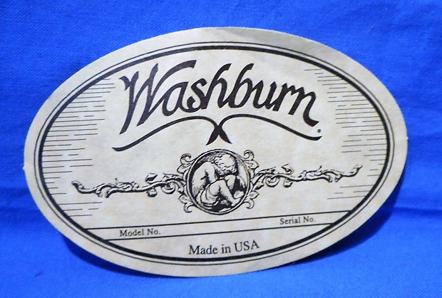 WASHBURN MADE IN THE USA ACOUSTIC GUITAR SOUND HOLE LABEL | Reverb