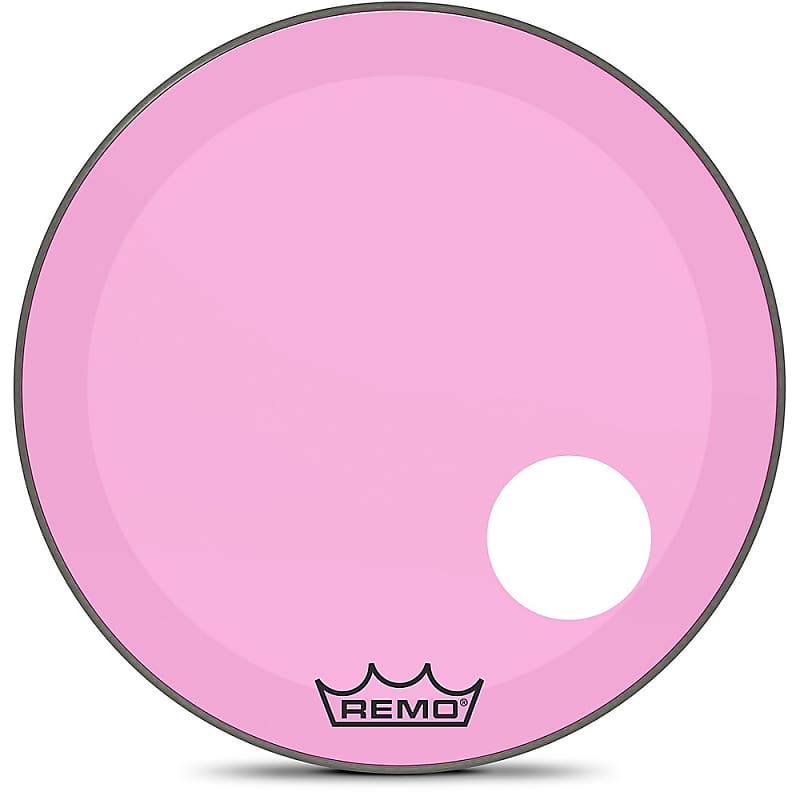 Remo Powerstroke P3 Colortone Pink Resonant Bass Drum Head | Reverb