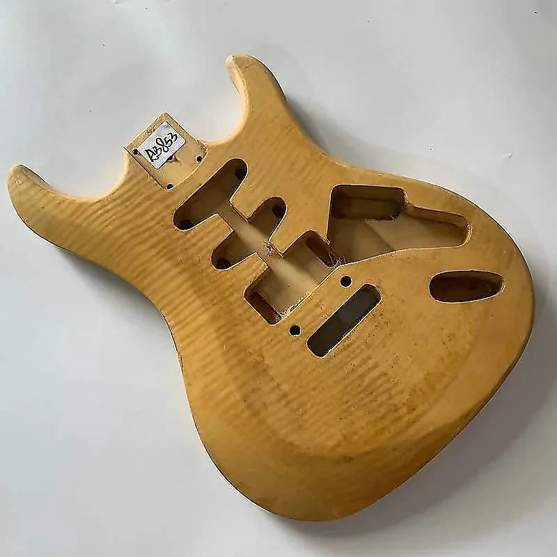 Tiger Maple Top Stratocaster Strat Style Guitar Basswood Body | Reverb