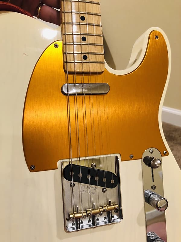 Anotone Orange and notarized aluminum pickguard for Tele | Reverb