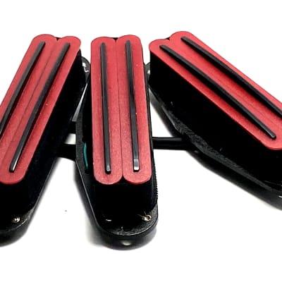 Dragonfire Duo Rails SSS Set Strat Sized Humbucker Pickups, | Reverb