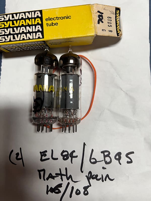 Sylvania 6BQ5/EL84 ; Match pair | Reverb