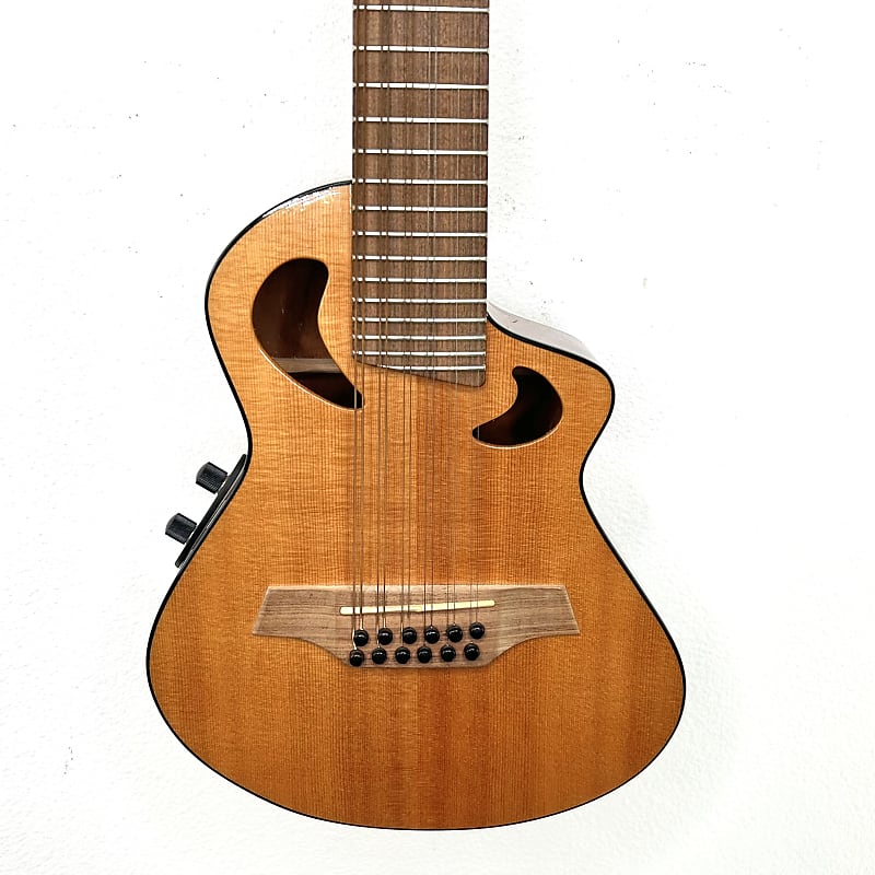 Veillette Merlin Octave 12 String Guitar - Natural | Reverb