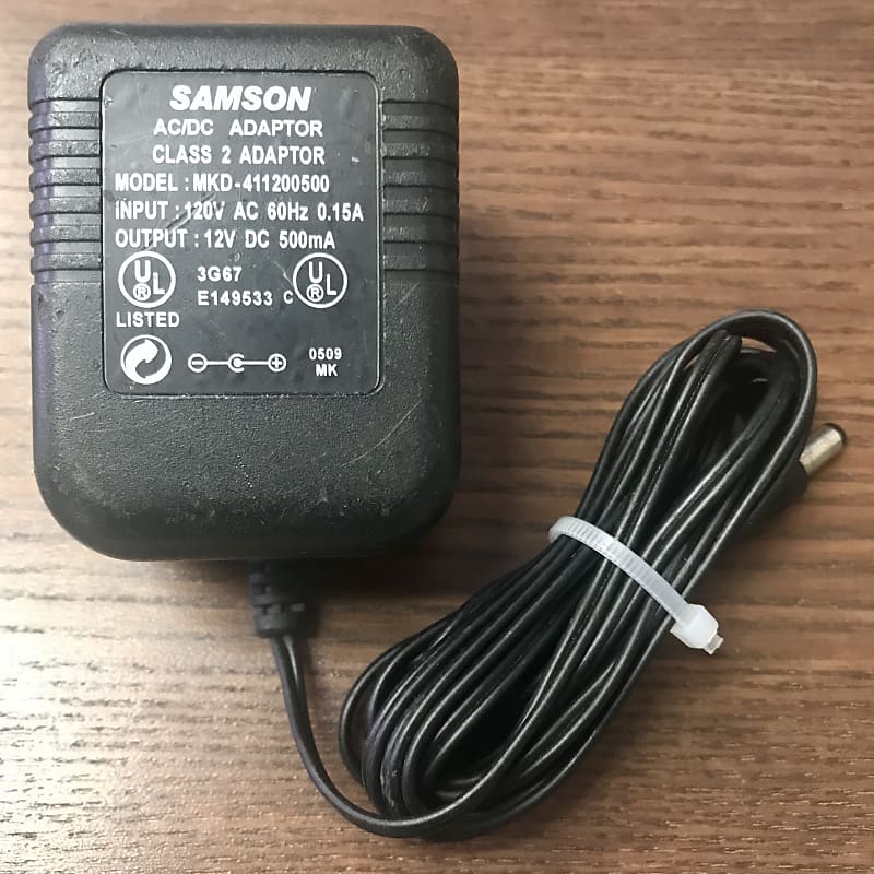 Samson Concert 77 AC Adaptor Original MKD-411200500 12V DC | Reverb