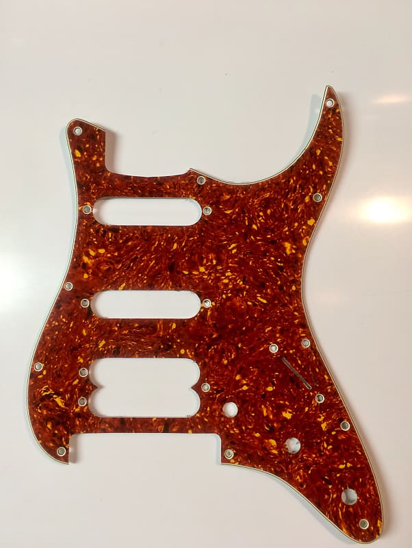 Fender Stratocaster HSS 4-Ply Pickguard Red Tortoise Shell | Reverb