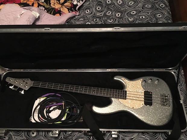 Modulus Flea Signature Jazz Bass 1997 Galaxy Silver Sparkle | Reverb