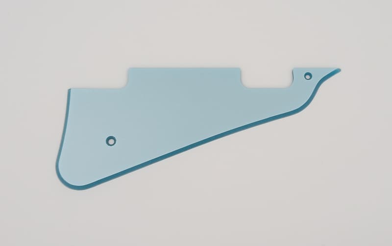 metallic ice blue acrylic pickguard for gibson les paul | Reverb